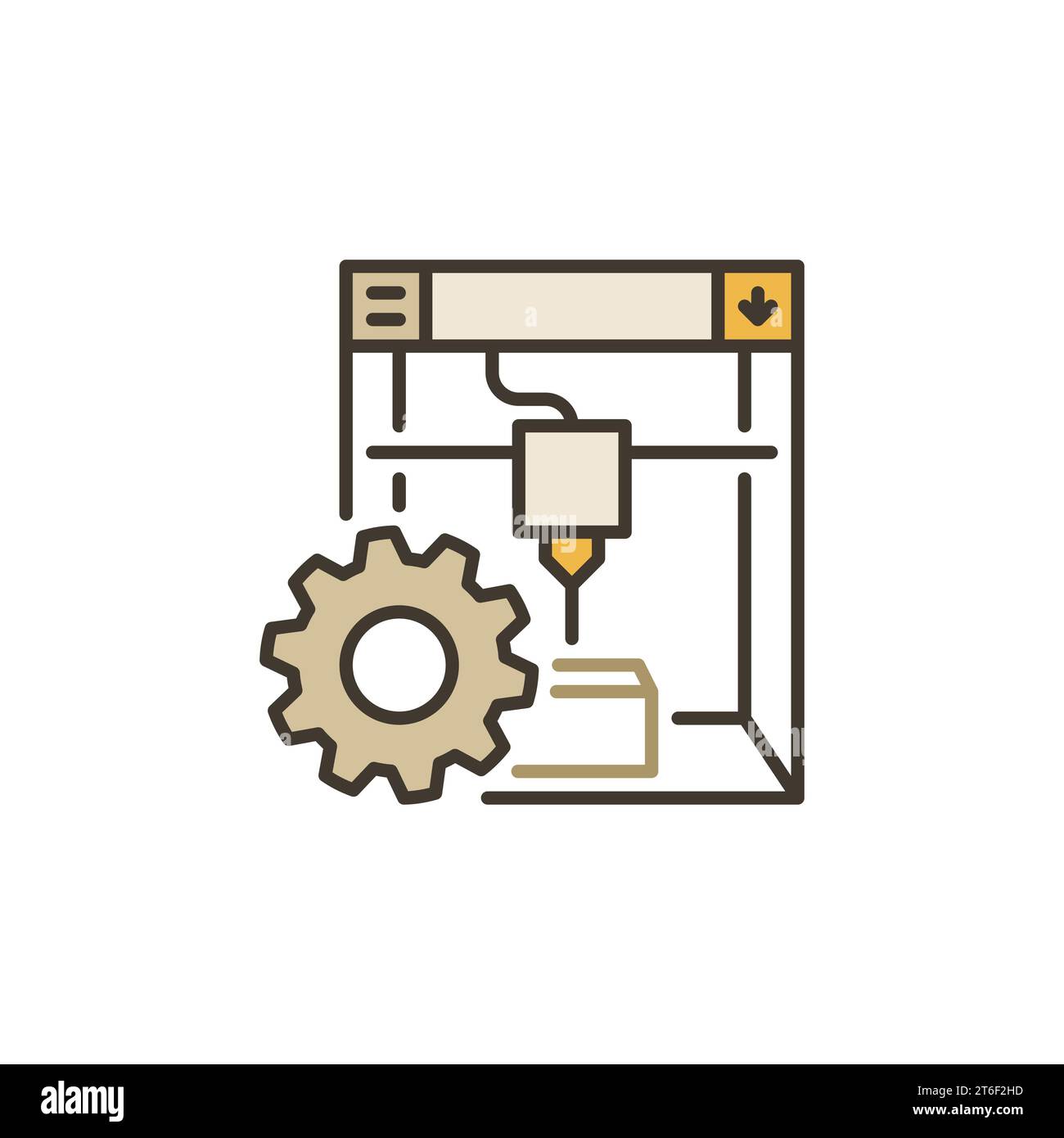 Modern machining Stock Vector Images - Alamy