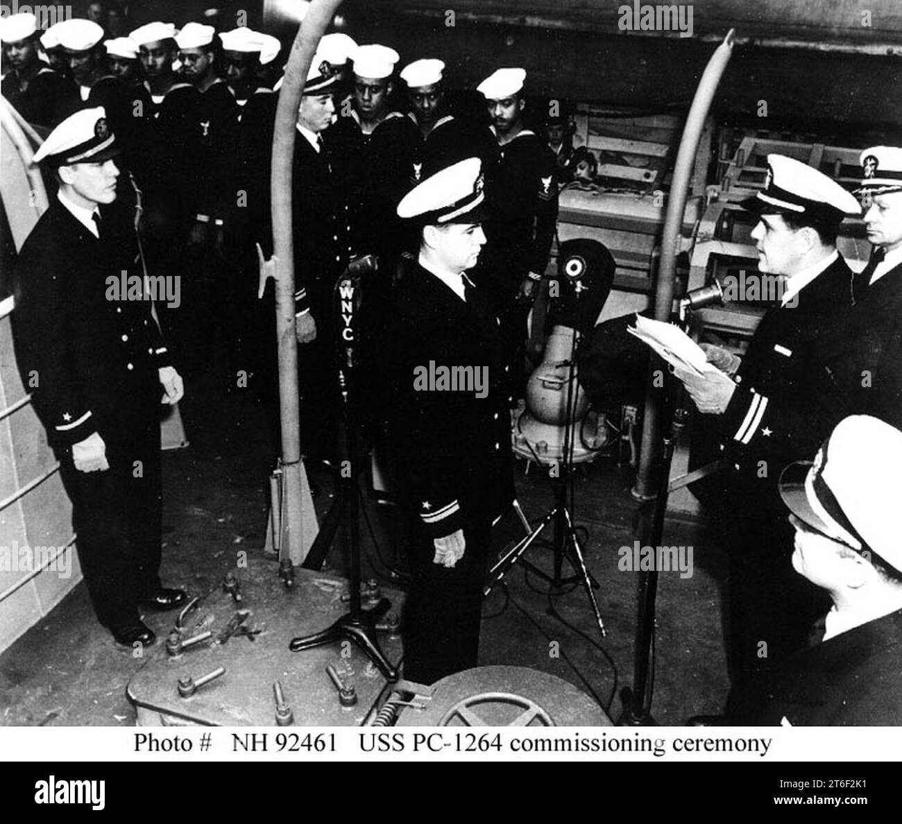 USS PC-1264 Lt Purdon commissioning ceremony Stock Photo - Alamy