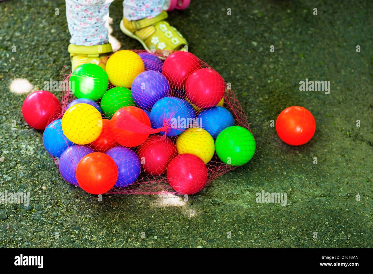 colored balls. The texture is a lot of different color balls. Many ...