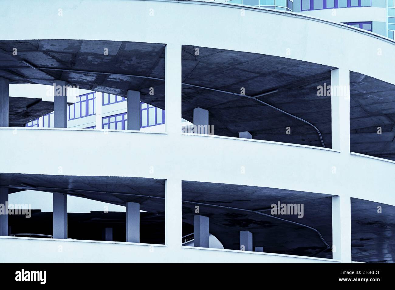 Freeway. Highway overpass. traffic system. Check-in at the parking ...