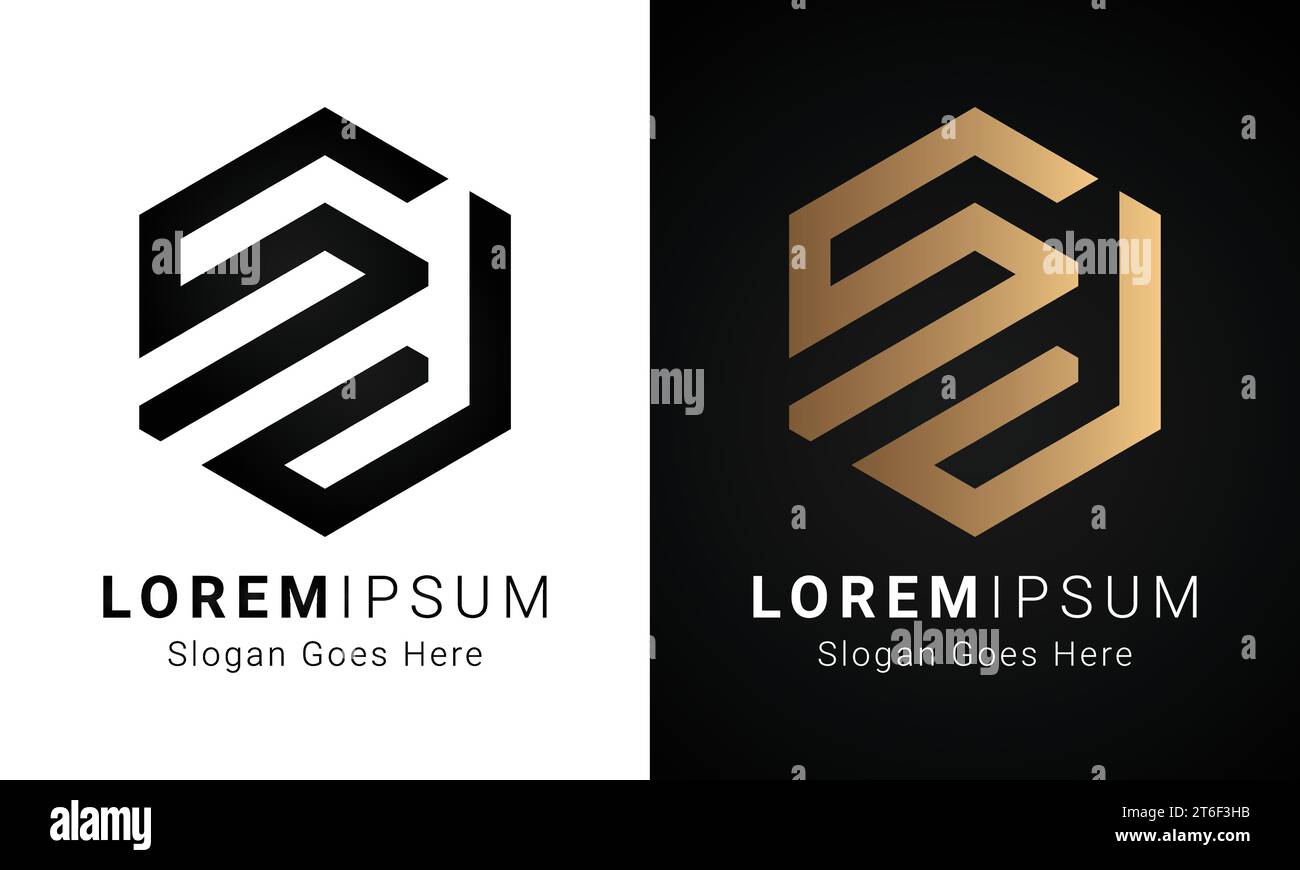 Luxury Initial SL or LS Monogram Text Letter Logo Design Stock Vector ...