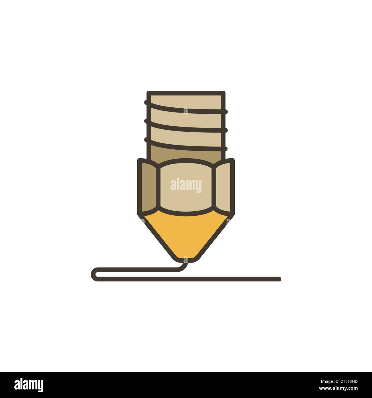 Nozzle for 3D Printer vector Additive Manufacturing concept colored ...