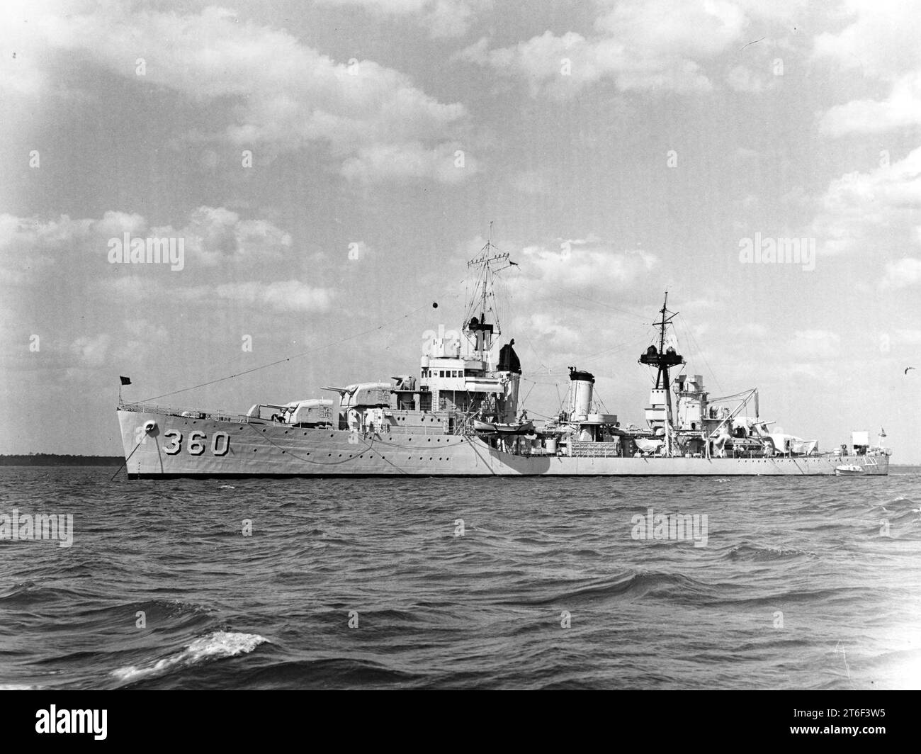 USS Phelps (DD-360) at anchor, circa in the late 1930s Stock Photo - Alamy