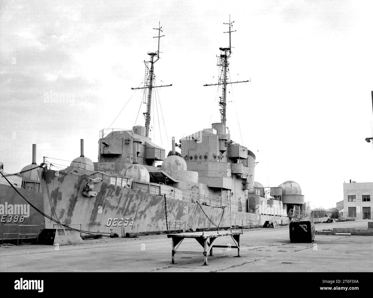 USS Pettit (DE-253) and USS Cockrill (DE-398) and laid up in the ...