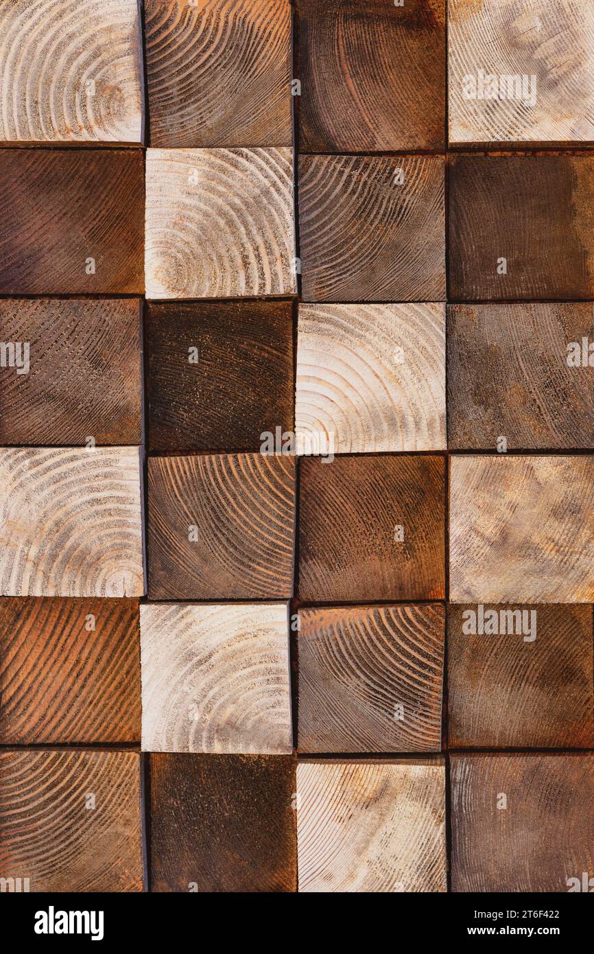 Texture square wooden bars of different colors and shades. Chess ...