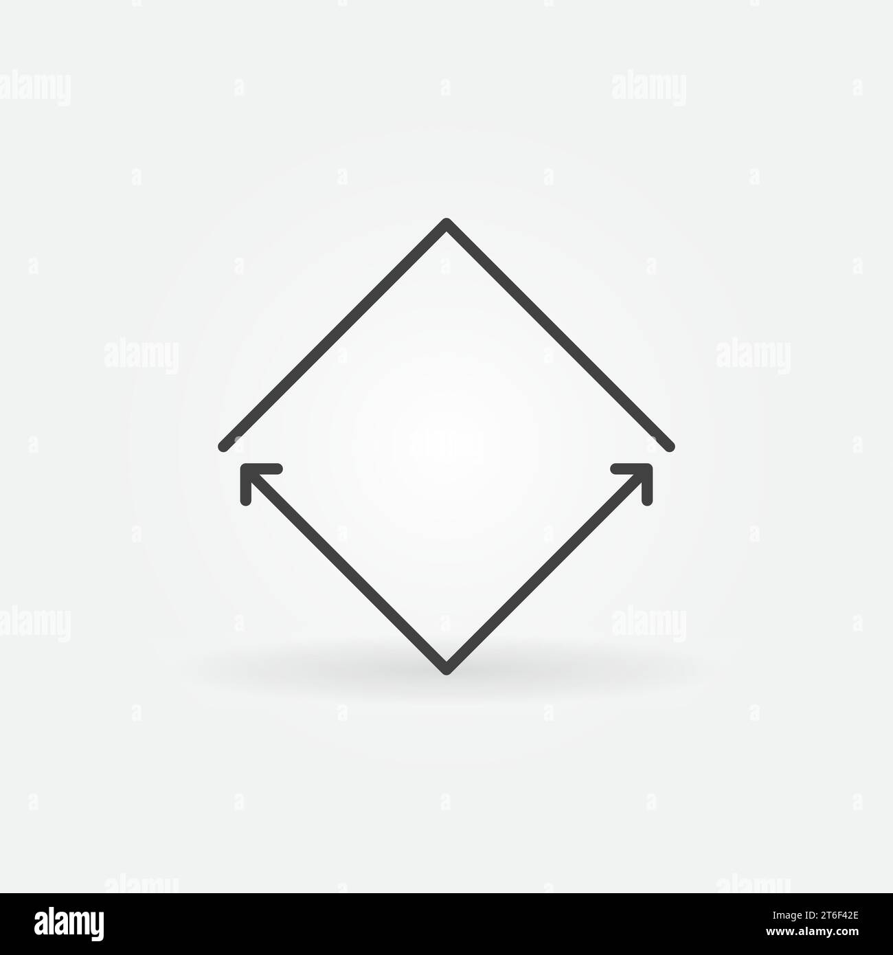 Angle Measurement vector concept outline minimal icon or symbol Stock ...