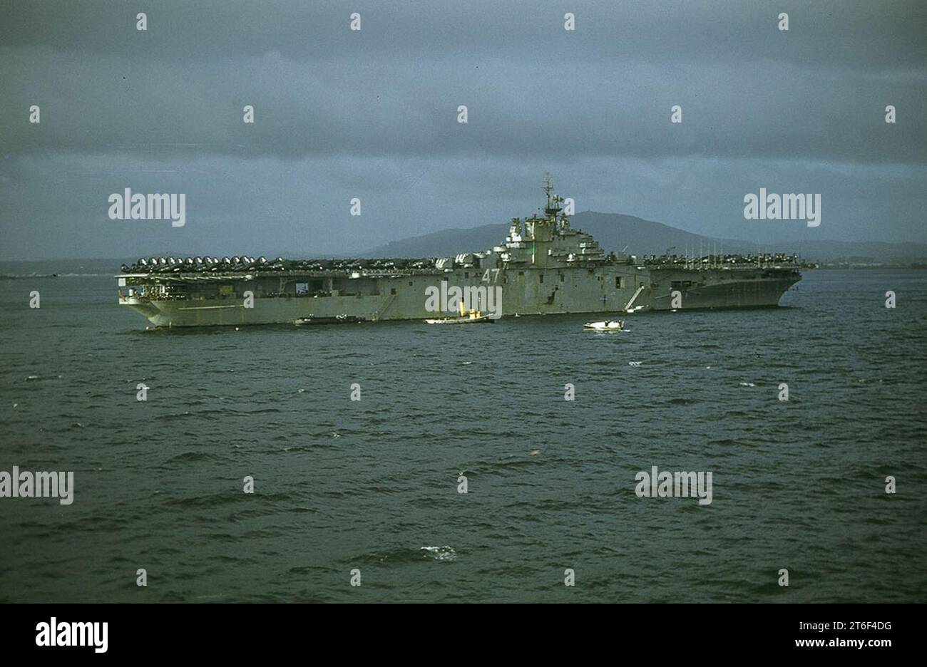 USS Philippine Sea (CV-47) at Gibraltar in early 1948 Stock Photo - Alamy