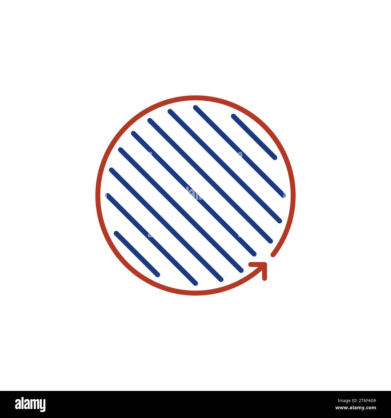 Area of a Circle vector Geometry concept colored icon or symbol Stock ...