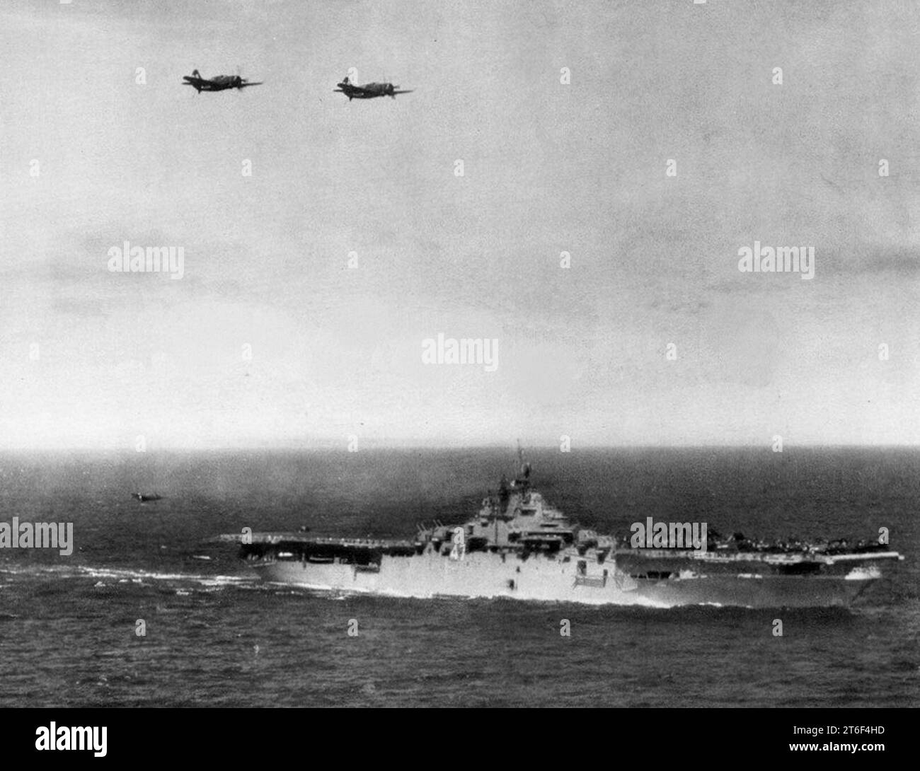 USS Philippine Sea (CV-47) with SB2Cs in 1948 Stock Photo - Alamy