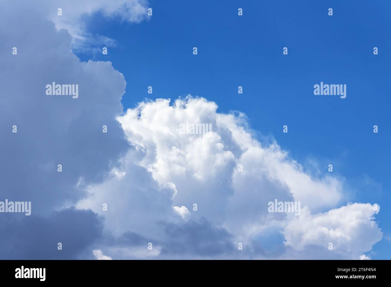 Beautiful blue sky, clouds, nature background. Nice sunny weather Stock ...