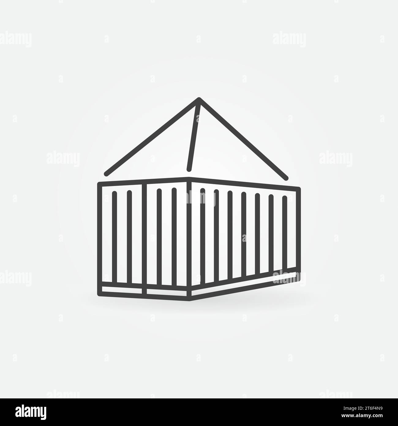 Freight Container vector Intermodal Cargo concept icon or symbol in ...