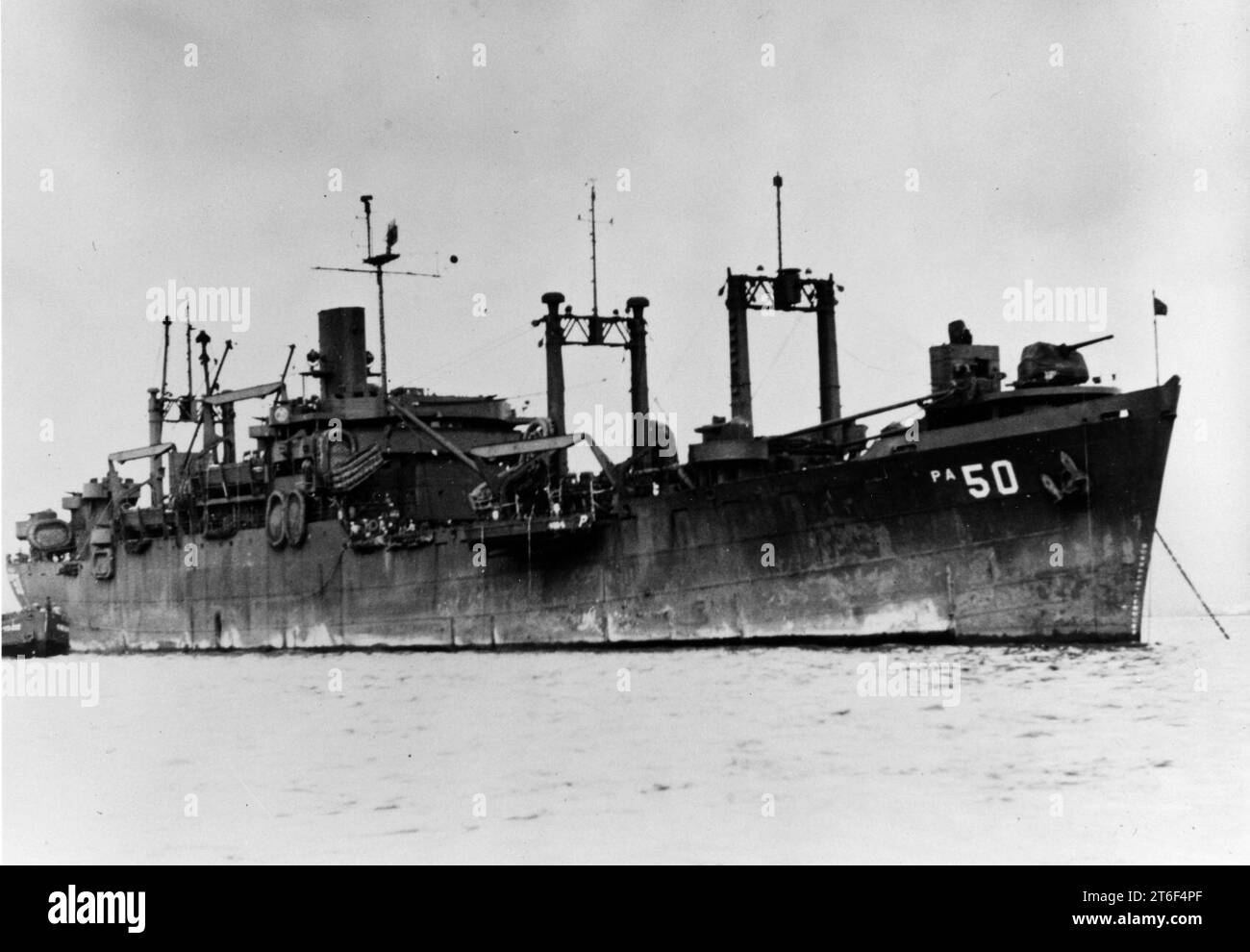 USS Pierce (APA-50) anchored in San Francisco Bay, California (USA ...