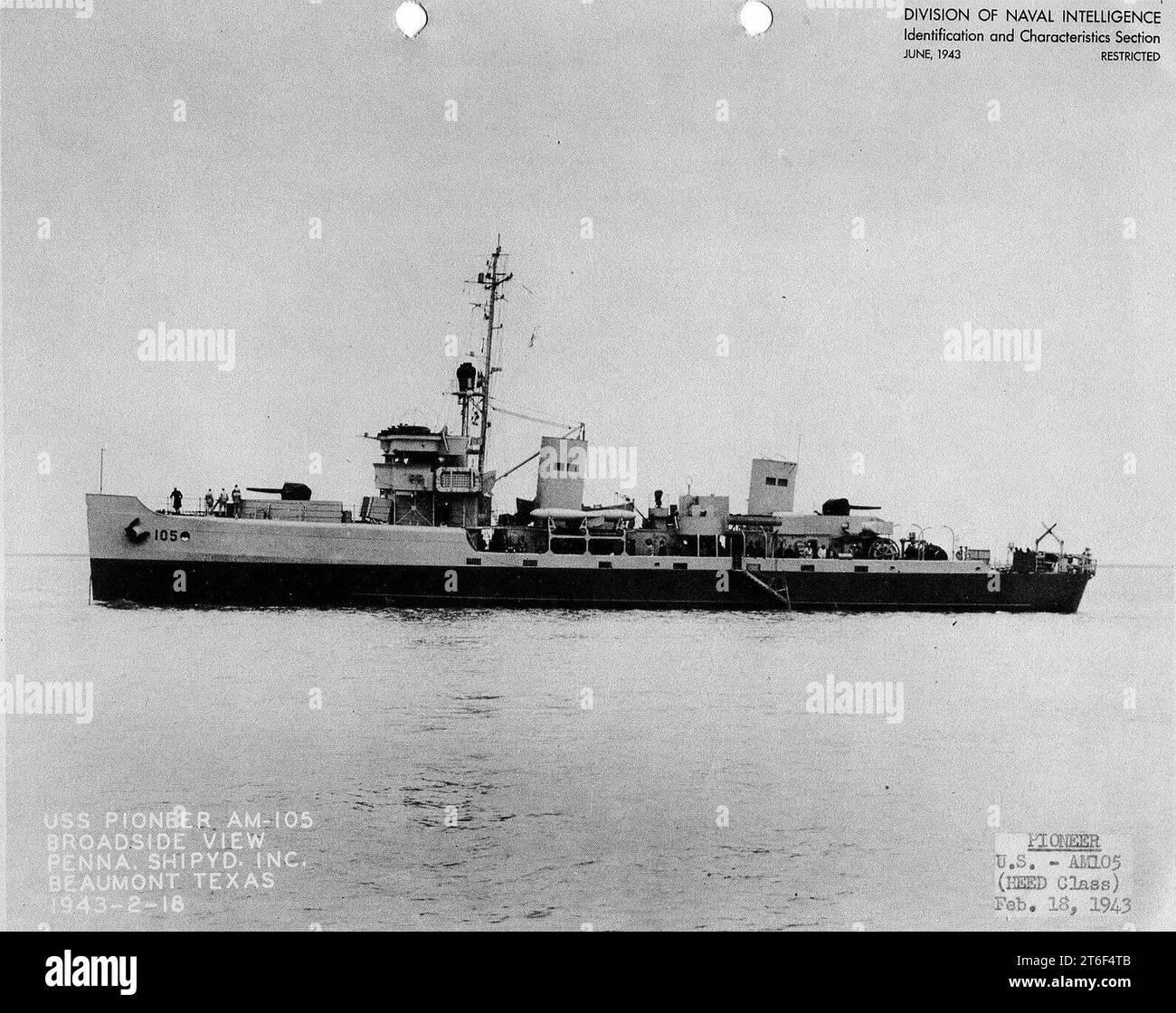 USS Pioneer (AM 105 Stock Photo - Alamy