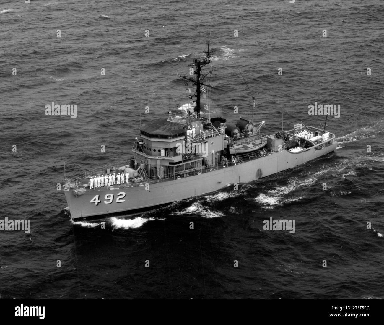 USS Pledge (MSO-492) underway at sea (L45-230.04.01 Stock Photo - Alamy
