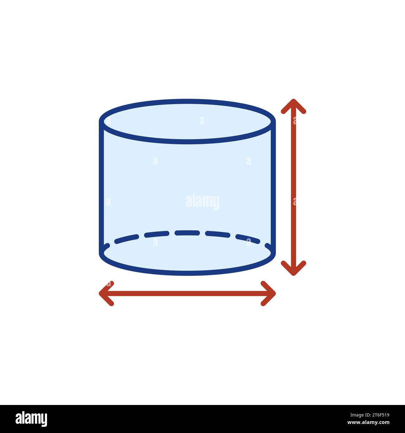 Cylinder vector measurement blue hi-res stock photography and images ...