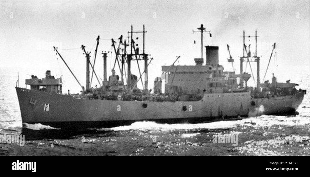 USS Polaris (AF-11) off Korea in 1953 Stock Photo - Alamy