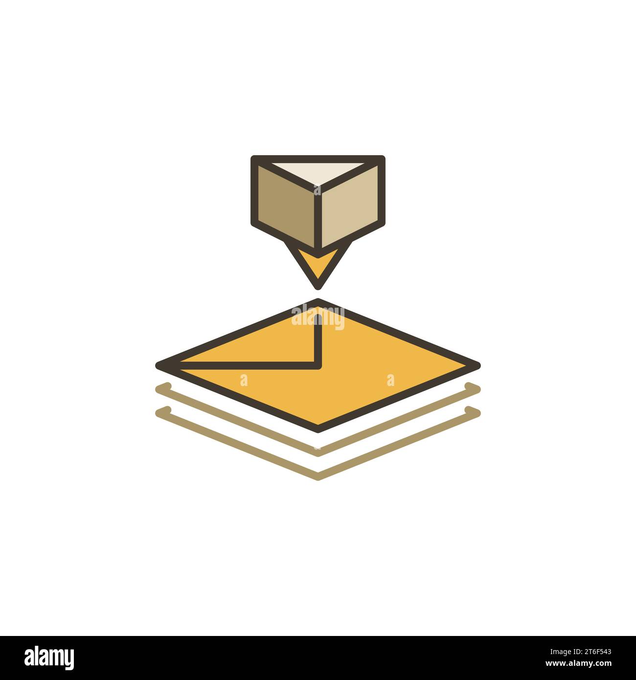 3D printing technology - Additive Manufacturing vector concept colored ...