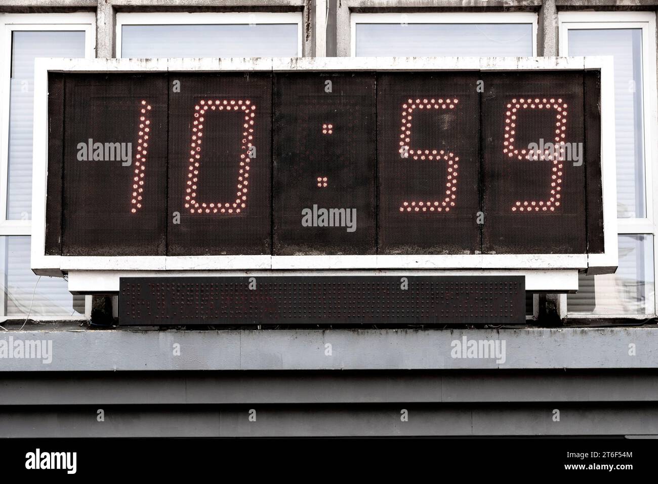 electronic board. Electronic watch, Digital scoreboard. The concept of ...