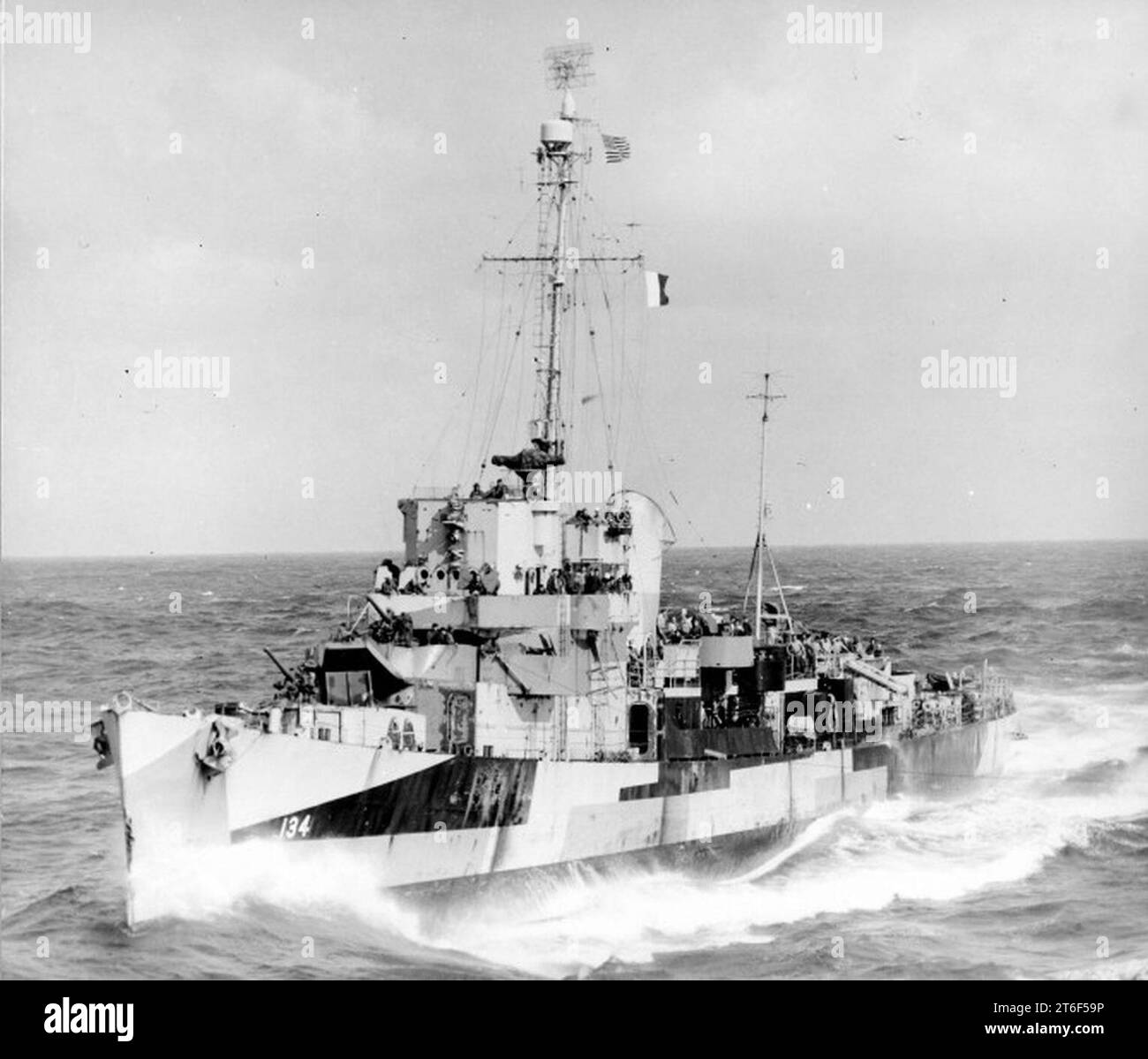 USS Pope (DE-134) underway at sea on 17 october 1944 Stock Photo - Alamy