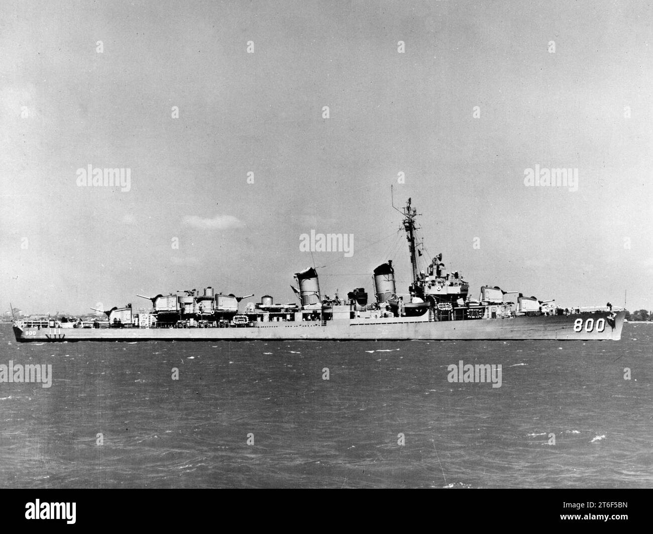 USS Porter (DD-800) in port, circa in 1952 Stock Photo - Alamy