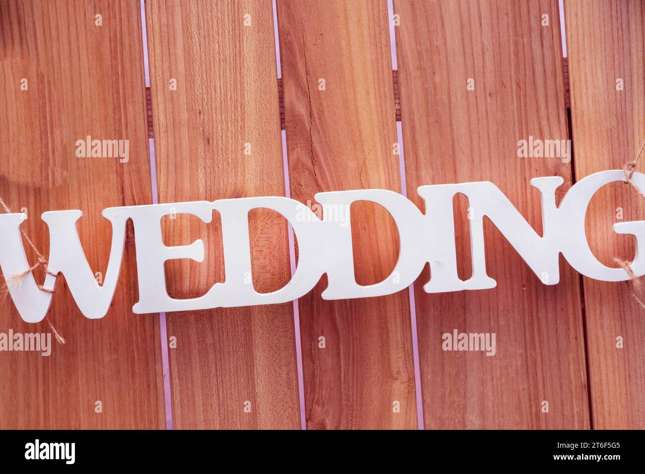 Board sign newlywed, wedding, marriage. pointing for wedding ceremony ...
