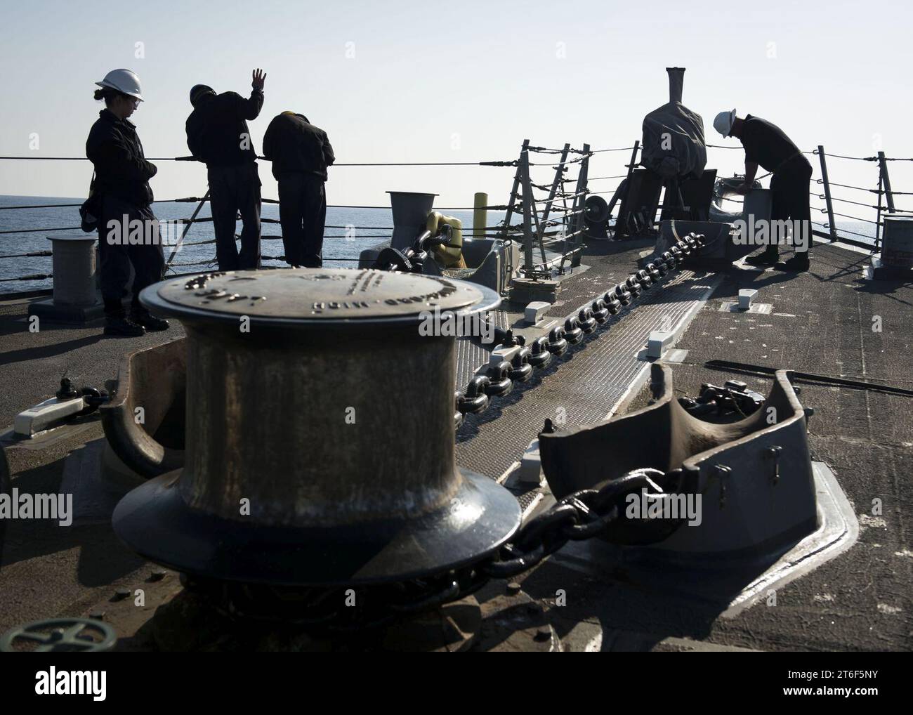 USS Porter, DDG 78, 6th Fleet, Sailors, Destroyer, Anchor Drop Test ...