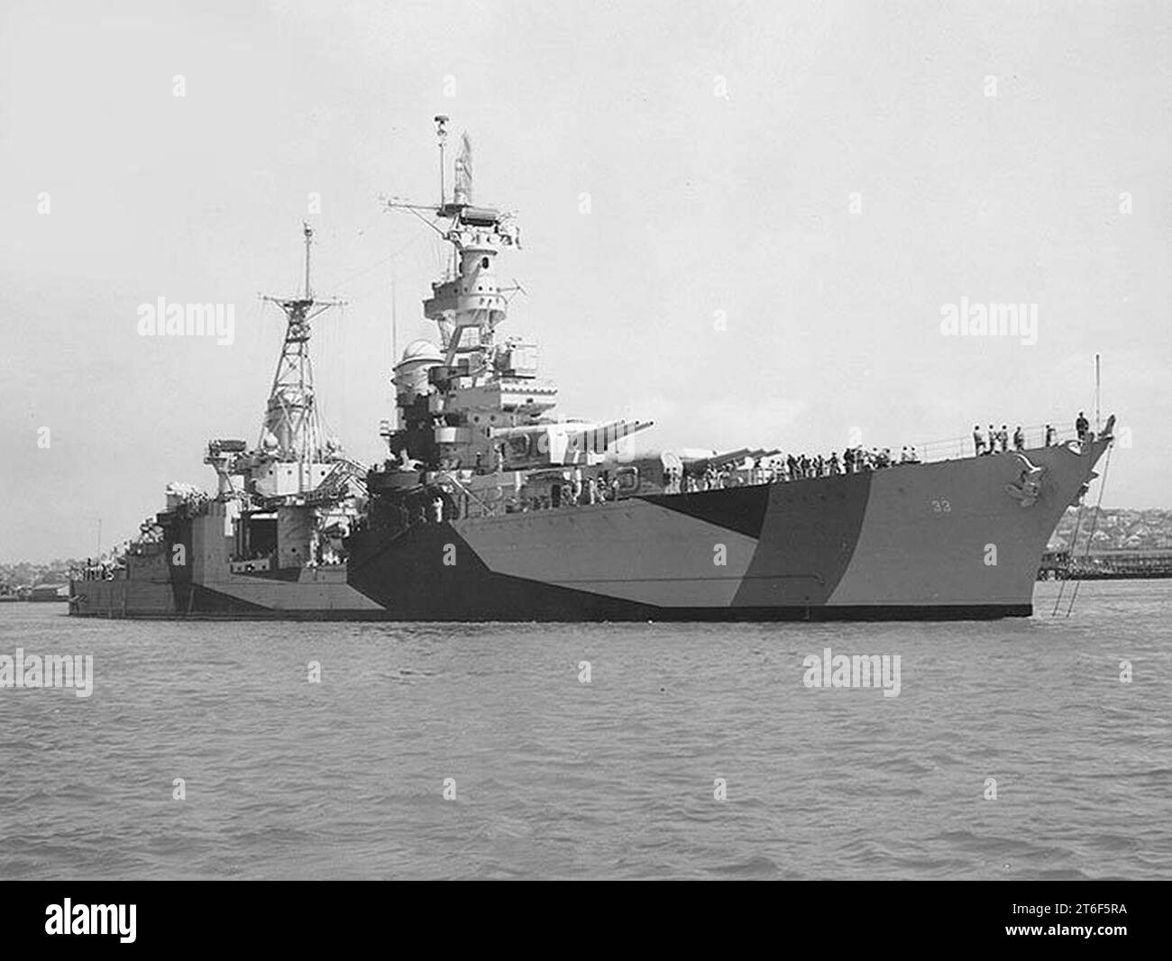 USS Portland (CA-33) off the Mare Island Naval Shipyard on 30 July 1944 ...