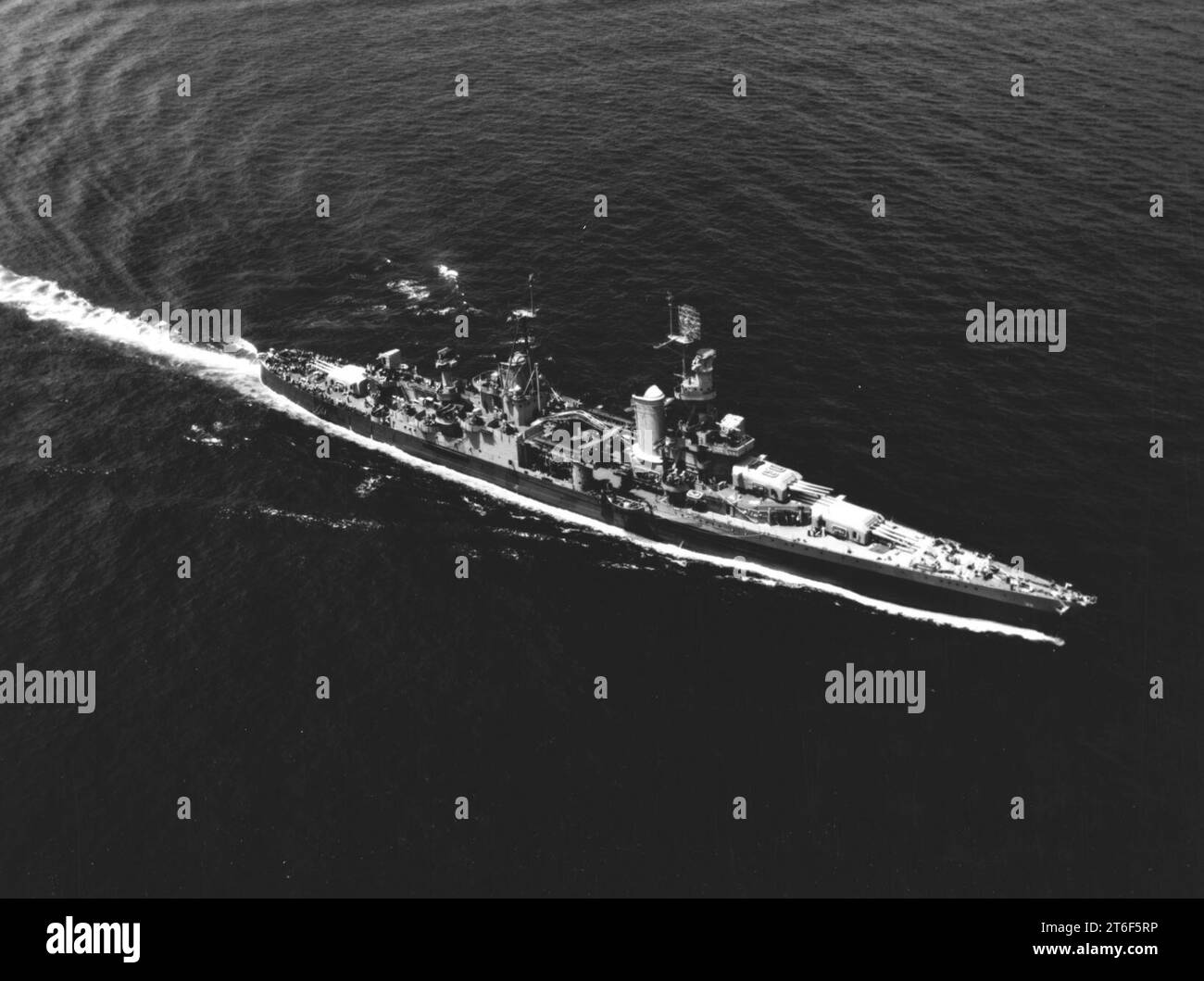 USS Portland (CA-33) underway off Pearl Harbor on 20 September 1945 ...