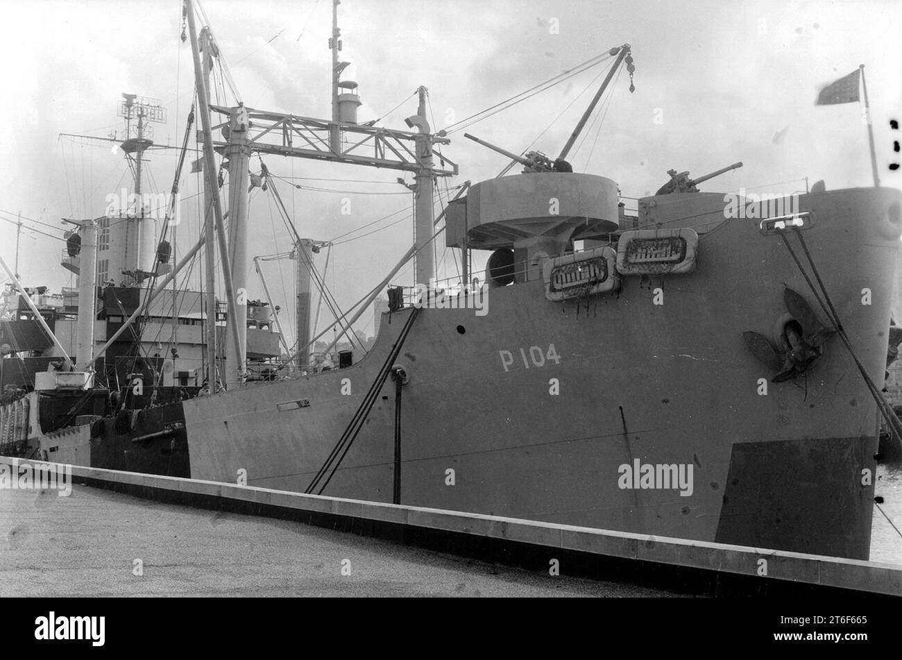 USS President Monroe (AP-104) docked at San Francisco, California (USA ...