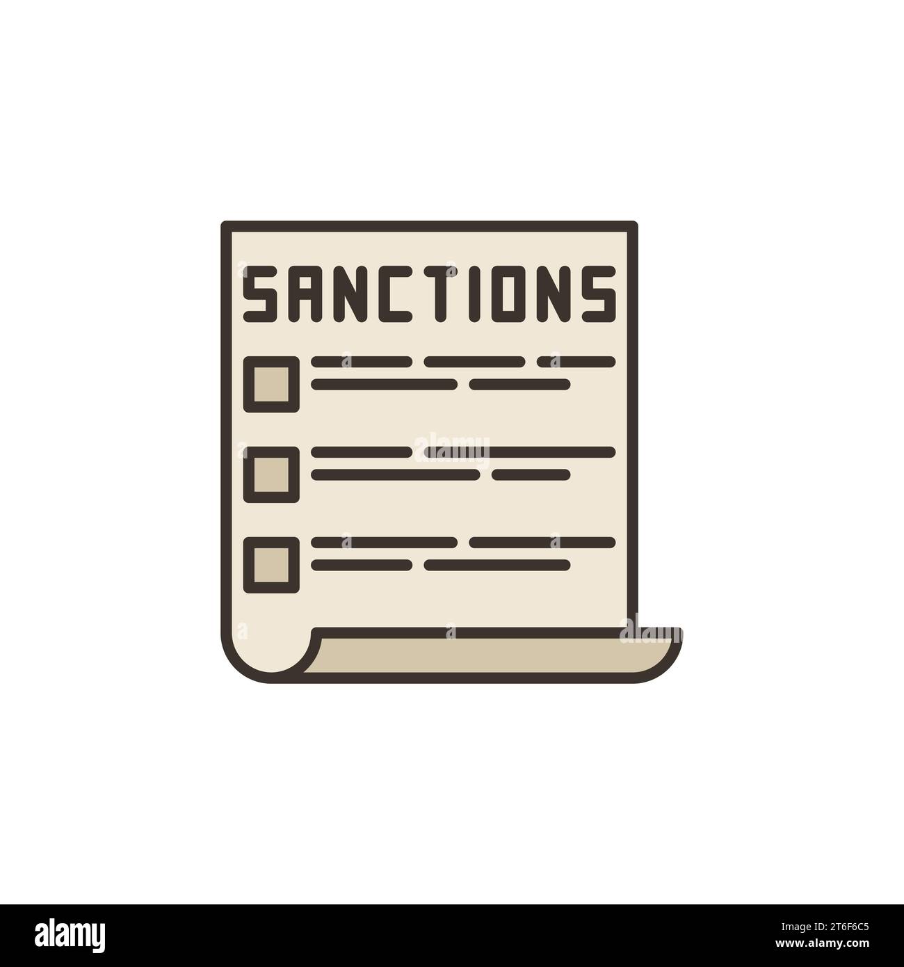 Sanctions list Stock Vector Images - Alamy