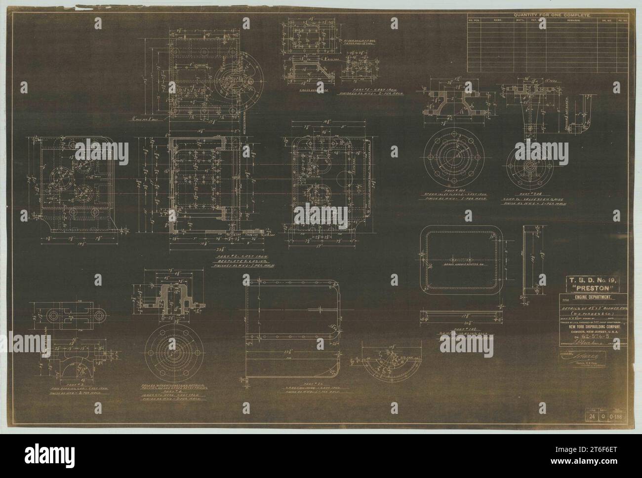 USS Preston (DD-19)- Details of 4 1-2'' x 5'' Blower Eng (W.D. Forbes ...