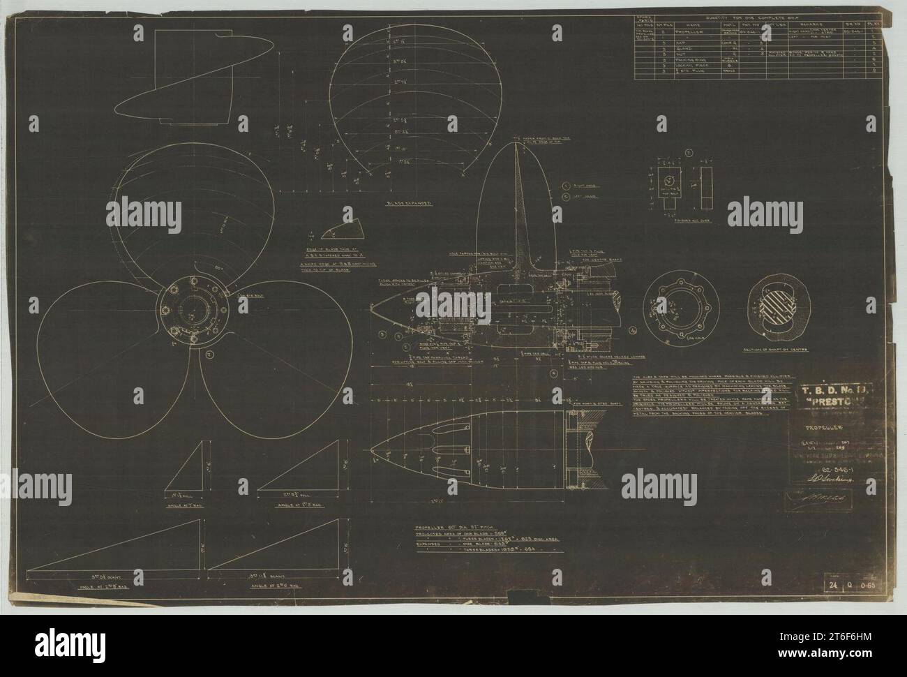 USS Preston (DD-19)- Propeller Stock Photo - Alamy