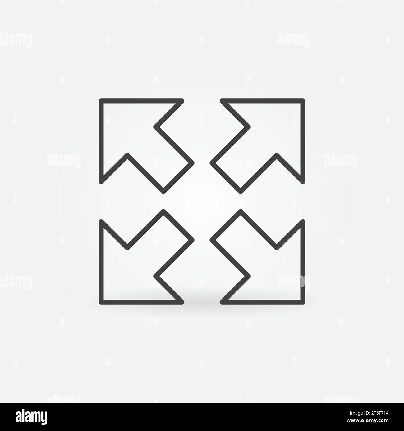 Four arrows Stock Vector Images - Alamy