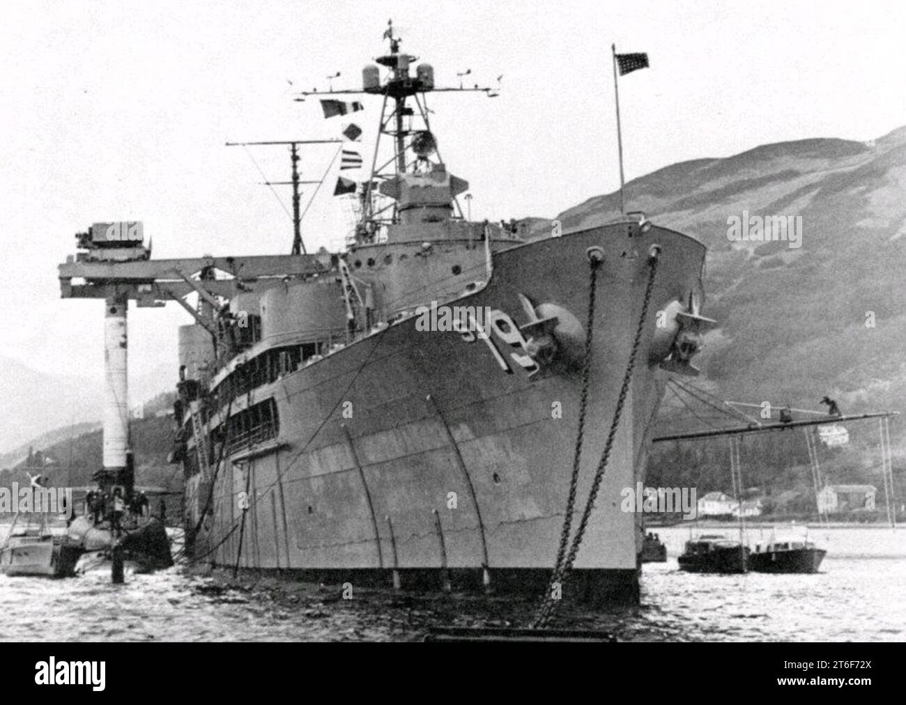 USS Proteus USS Partick Henry HolyLoch 1961 Stock Photo - Alamy