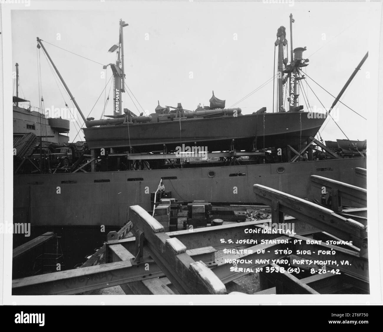 USS PT-109 on board SS Joseph Stanton Stock Photo - Alamy