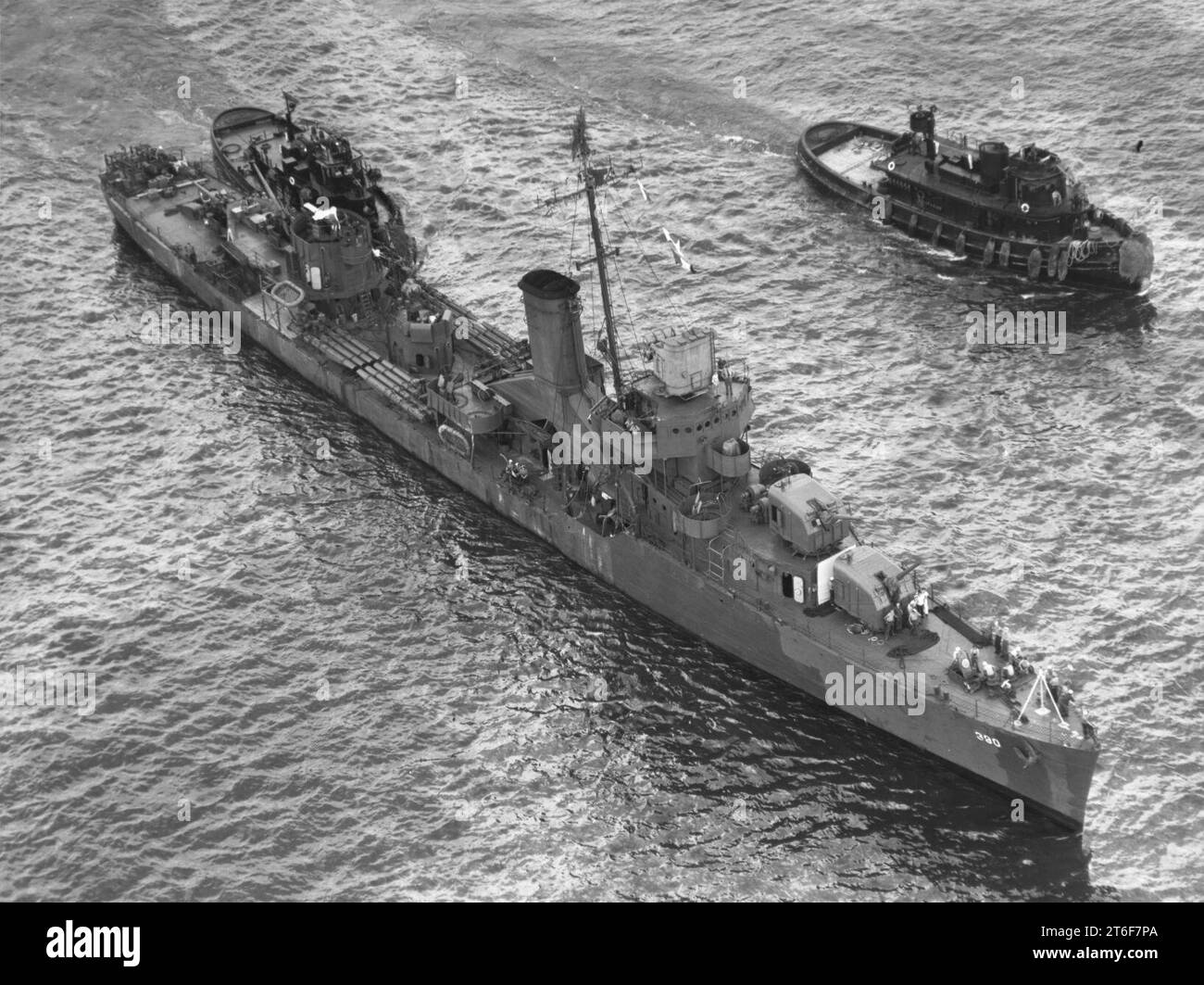 USS Ralph Talbot (DD-390) at Pearl Harbor, Hawaii, on 20 March 1946 ...