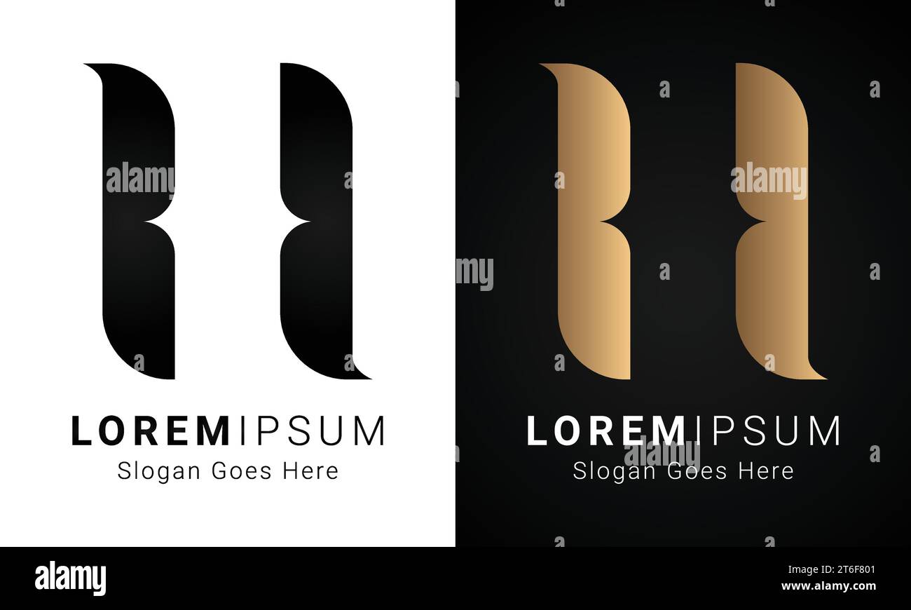 H monogram logo Stock Vector Images - Alamy