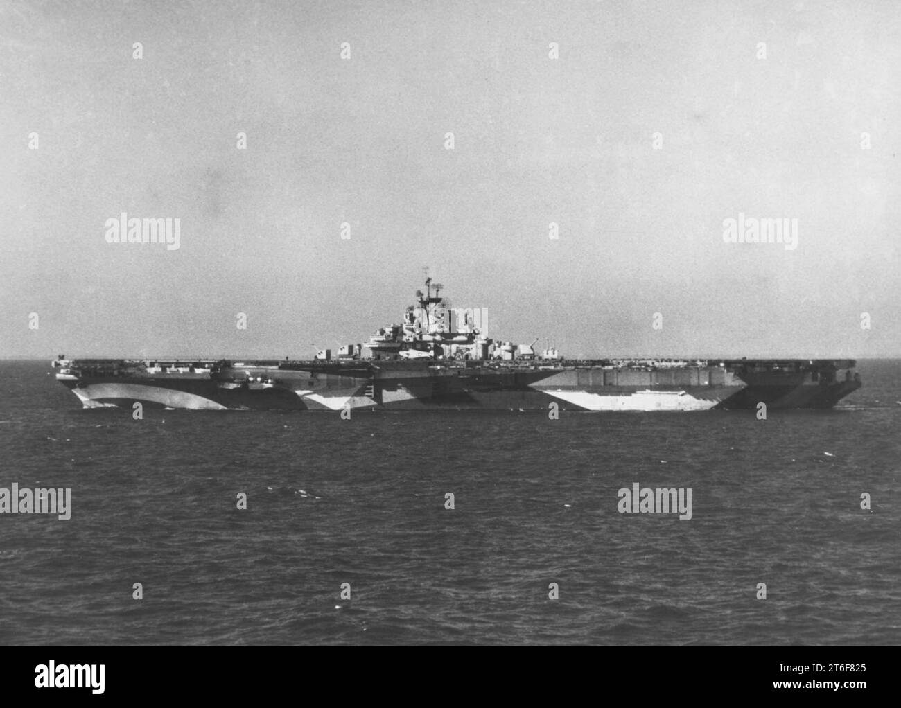 USS Randolph (CV-15) underway in Chesapeake Bay on 12 November 1944 ...