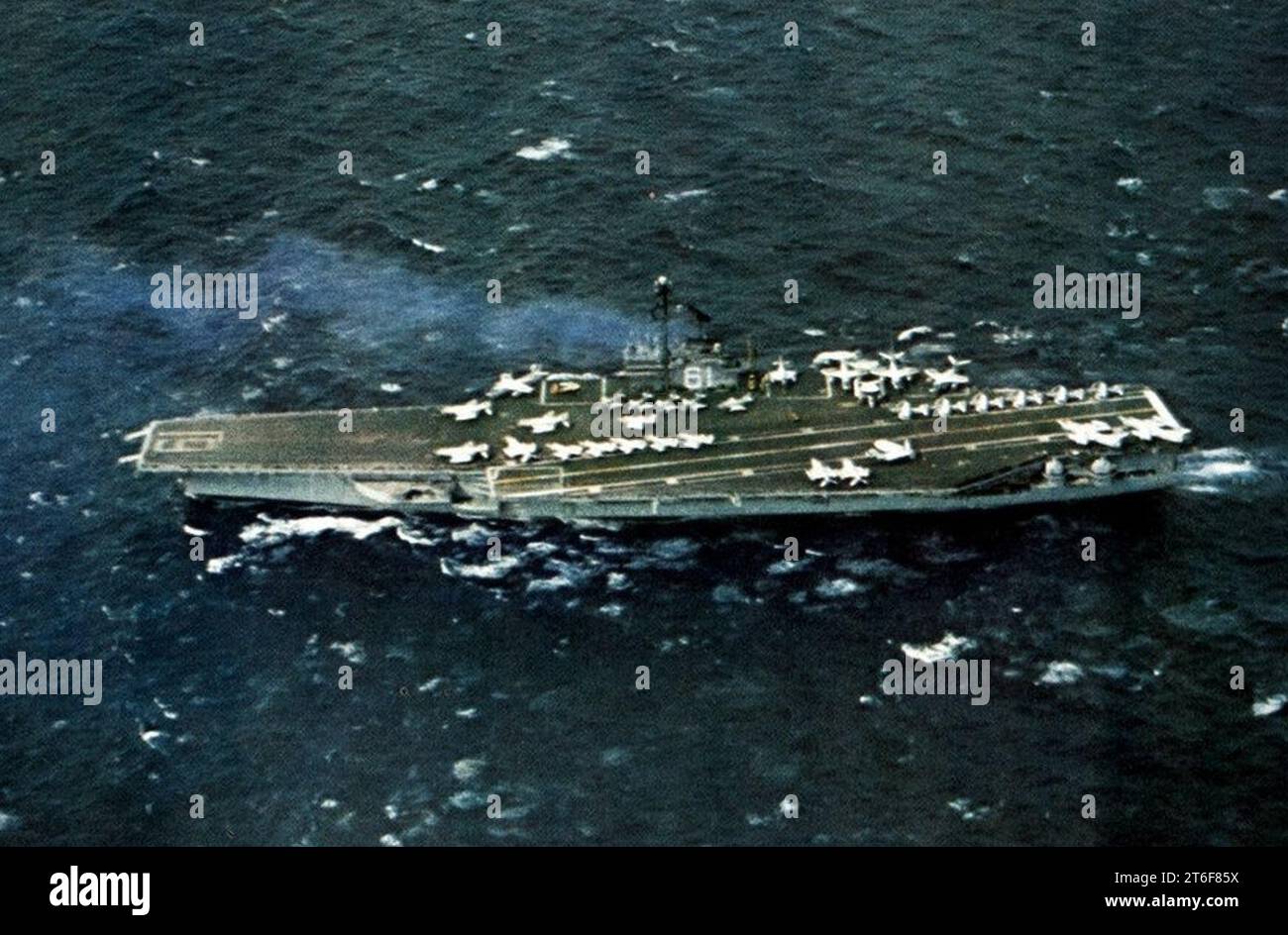 USS Ranger (CVA-61) underway c1963 Stock Photo - Alamy