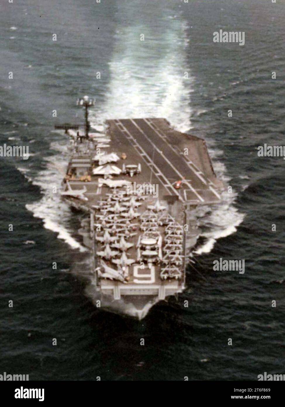 USS Ranger (CVA-61) underway off Oahu in July 1964 (NNAM.1996.488.064 ...