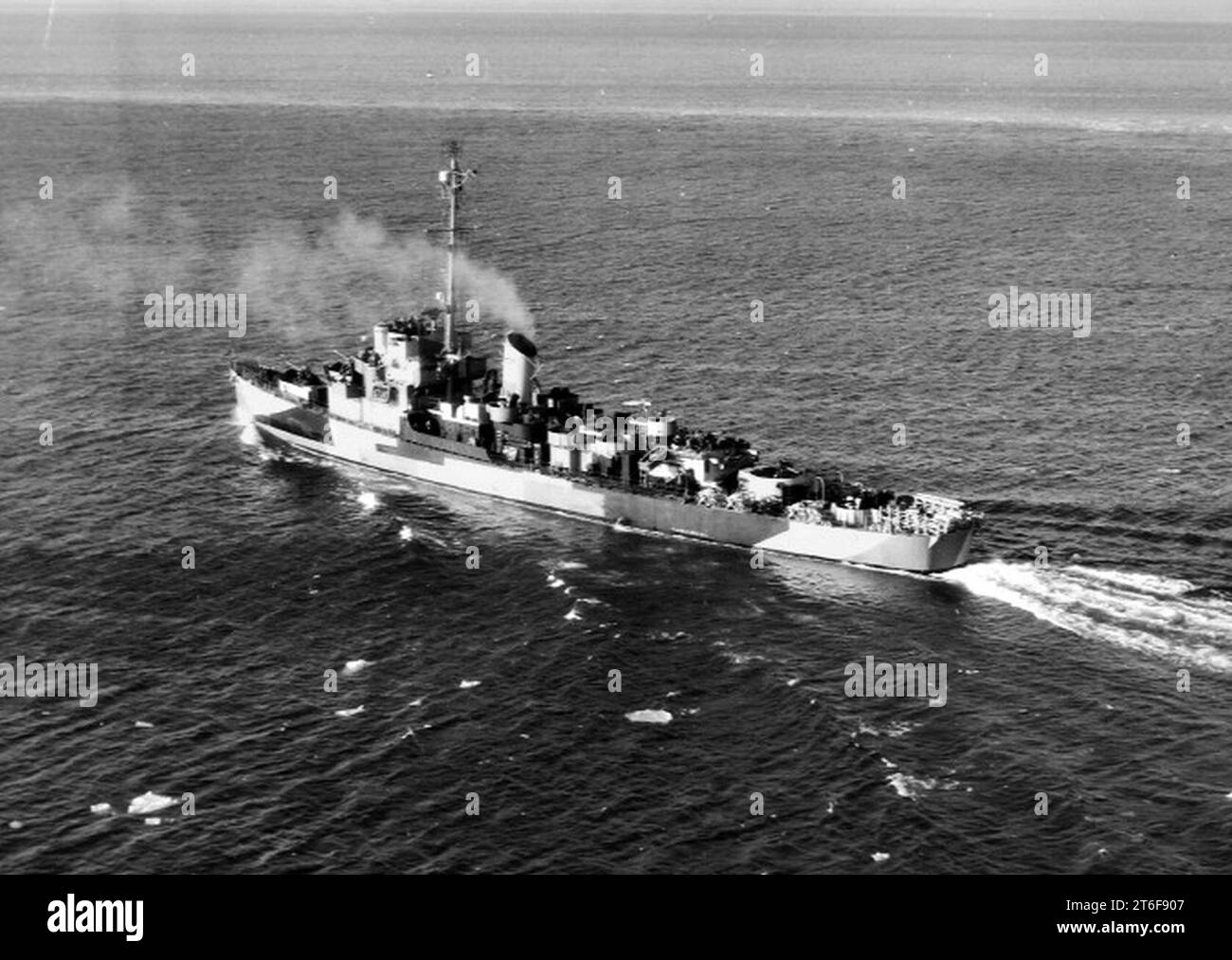 USS Ricketts (DE-254) underway on 3 February 1945 (BuAer 302606 Stock ...