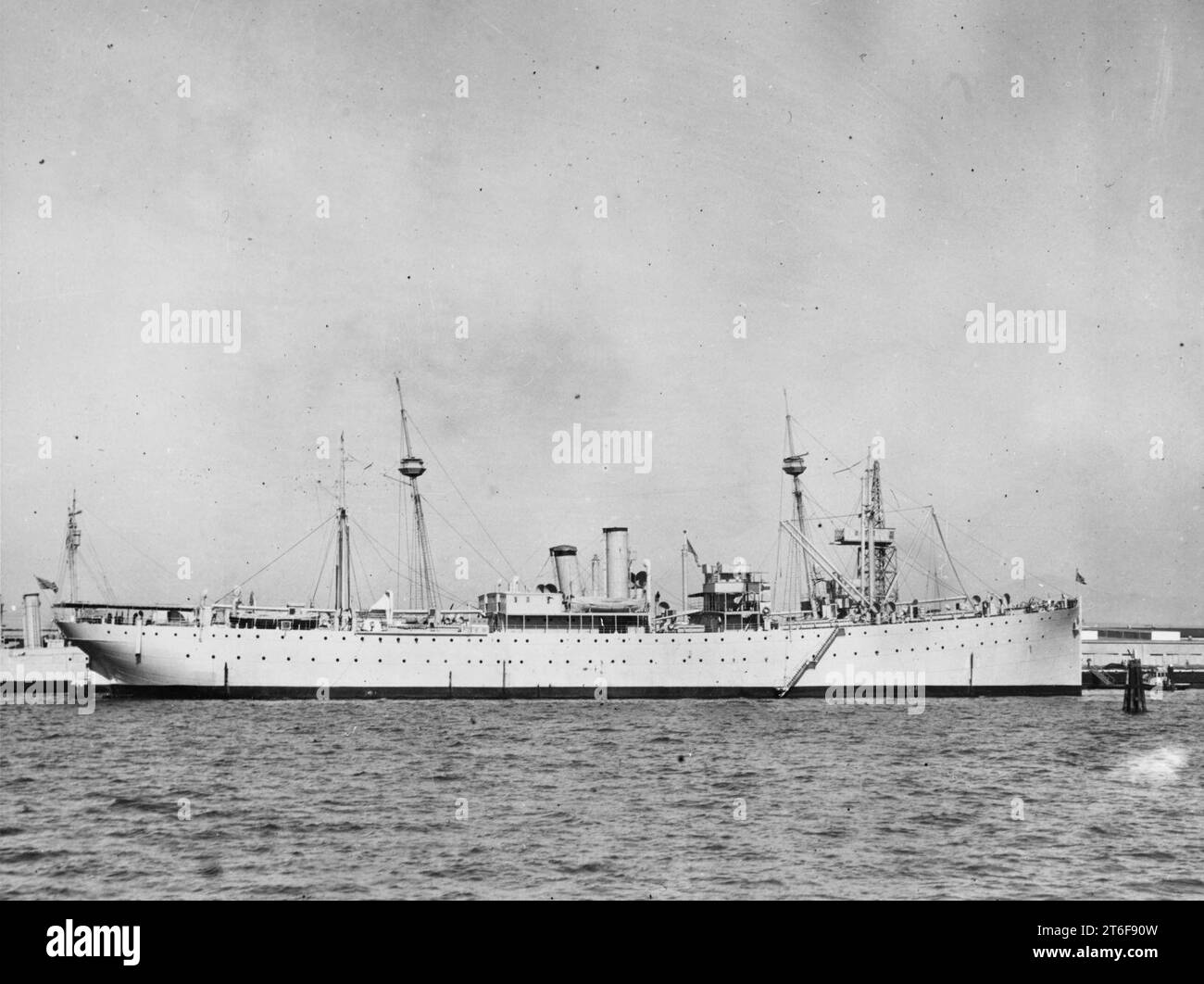 USS Rigel (AD-13) in port, circa in the 1930s Stock Photo - Alamy