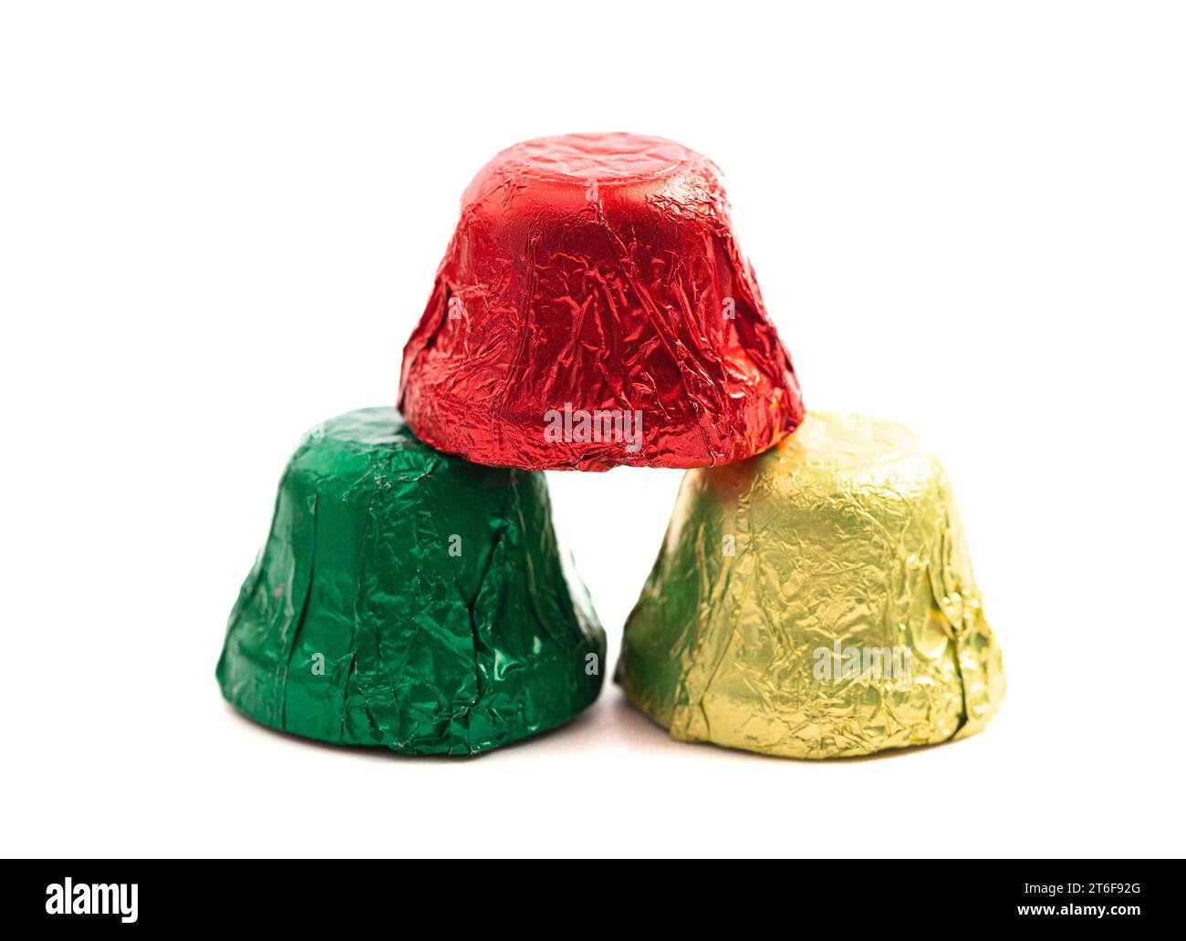 Bell Shaped Chocolate Candy Isolated on White Background Stock Photo ...