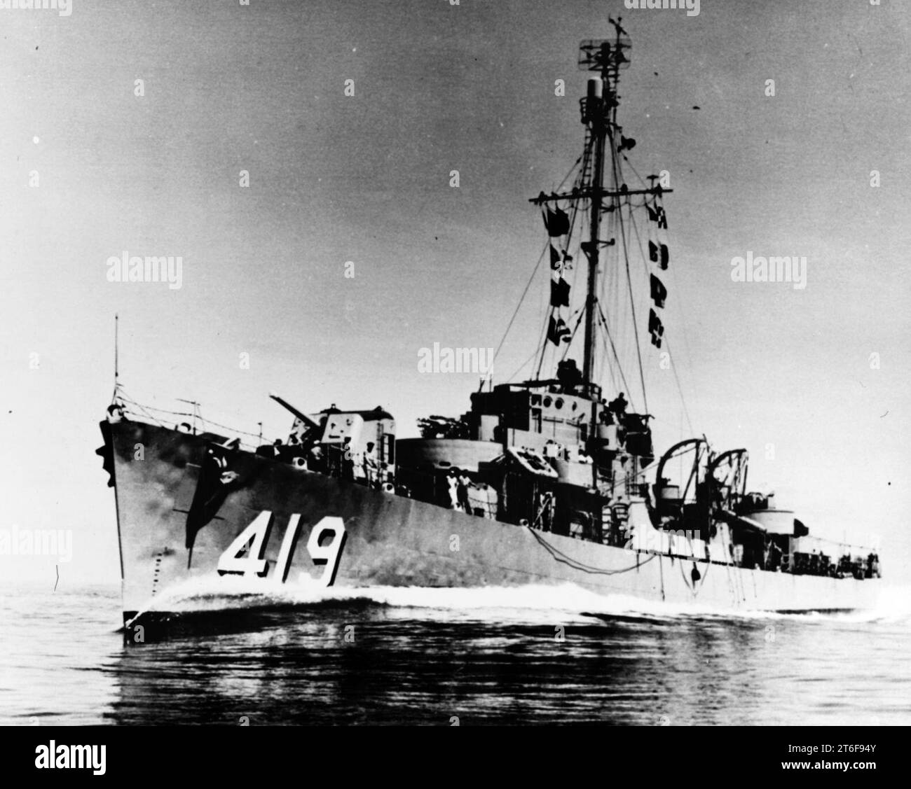 USS Robert F. Keller (DE-419) underway at sea, circa the early 1950s Stock Photo - Alamy