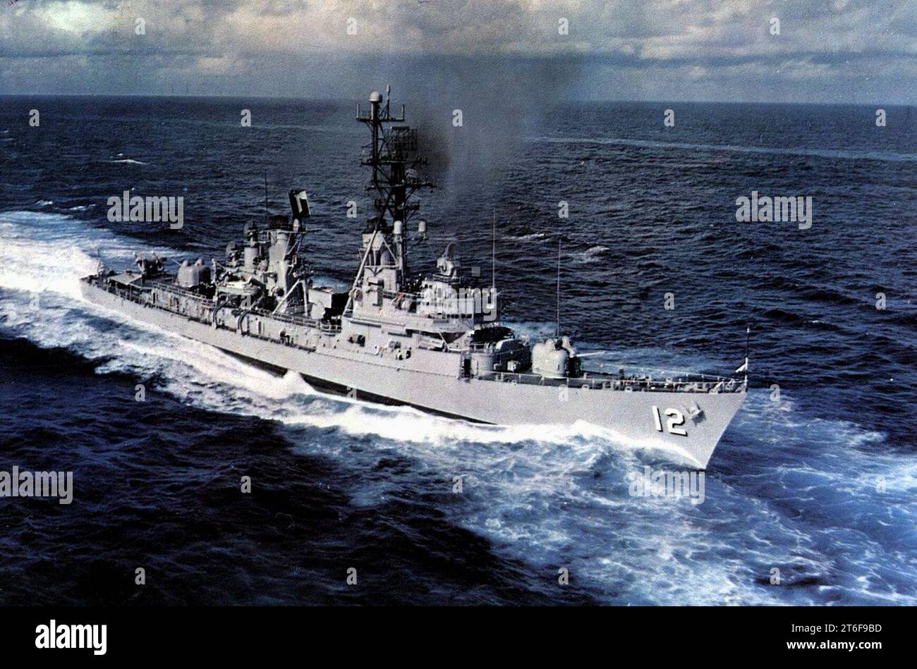 USS Robison (DDG-12) underway at sea c1966 Stock Photo - Alamy