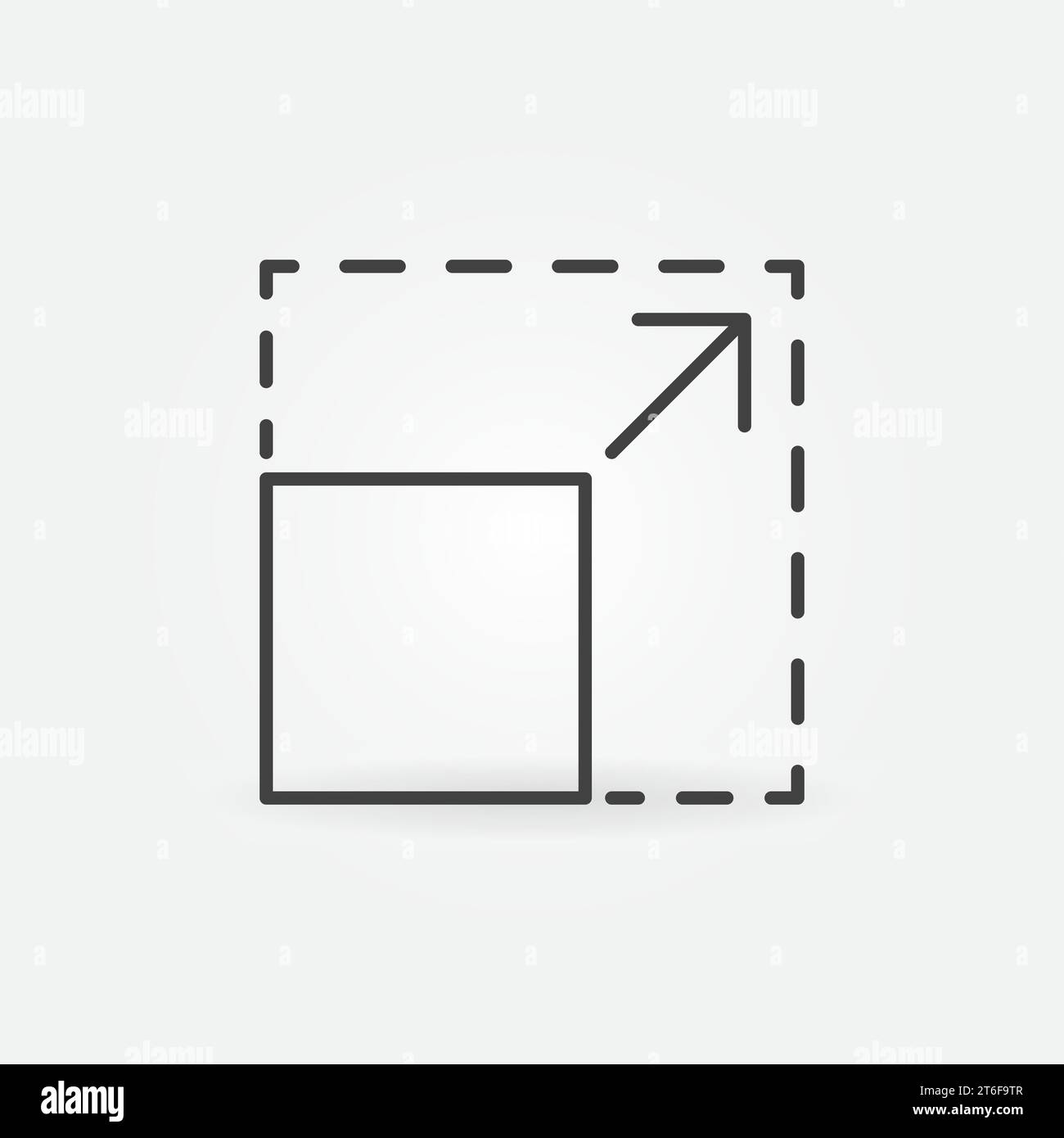 Extend or Scaling vector concept icon or symbol in thin line style Stock Vector Image & Art - Alamy