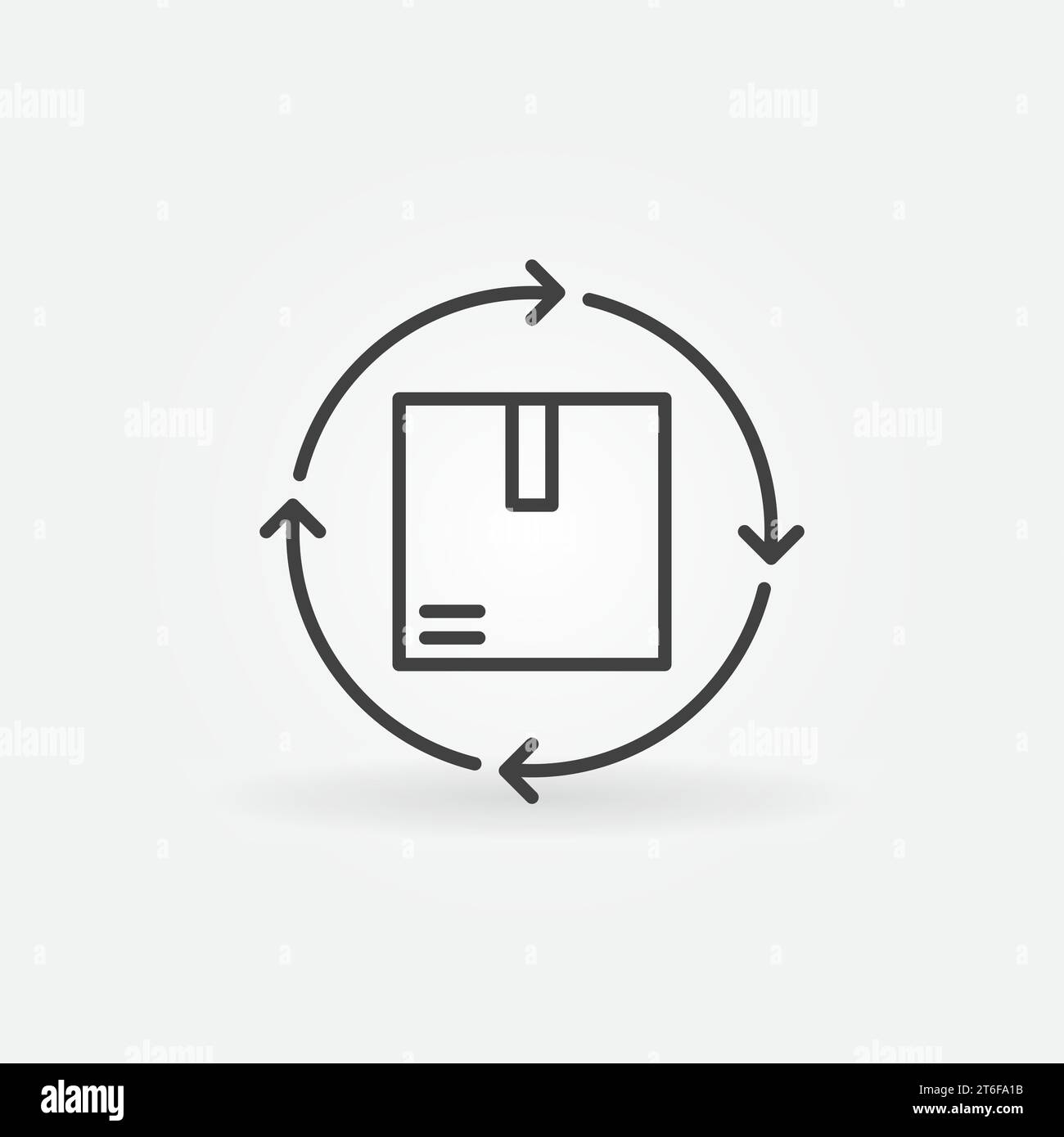 Box carton arrows icon hi-res stock photography and images - Alamy