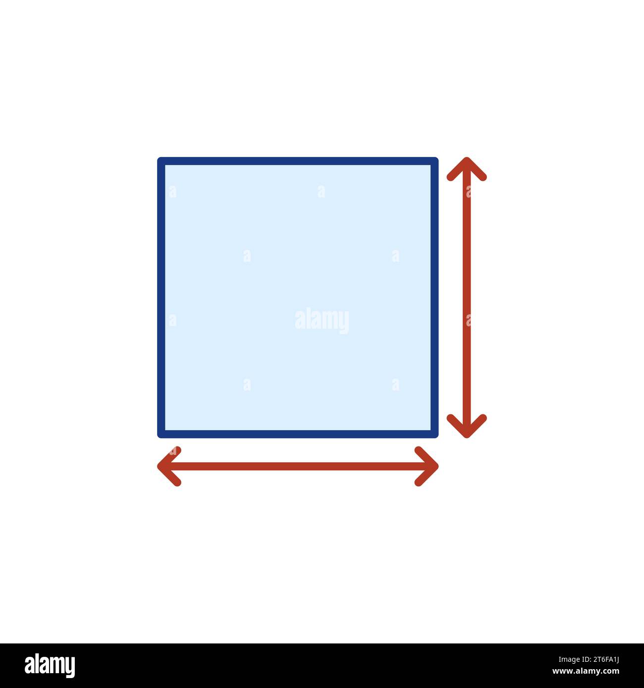 Perimeter or Dimension vector concept colored icon or sign Stock Vector ...