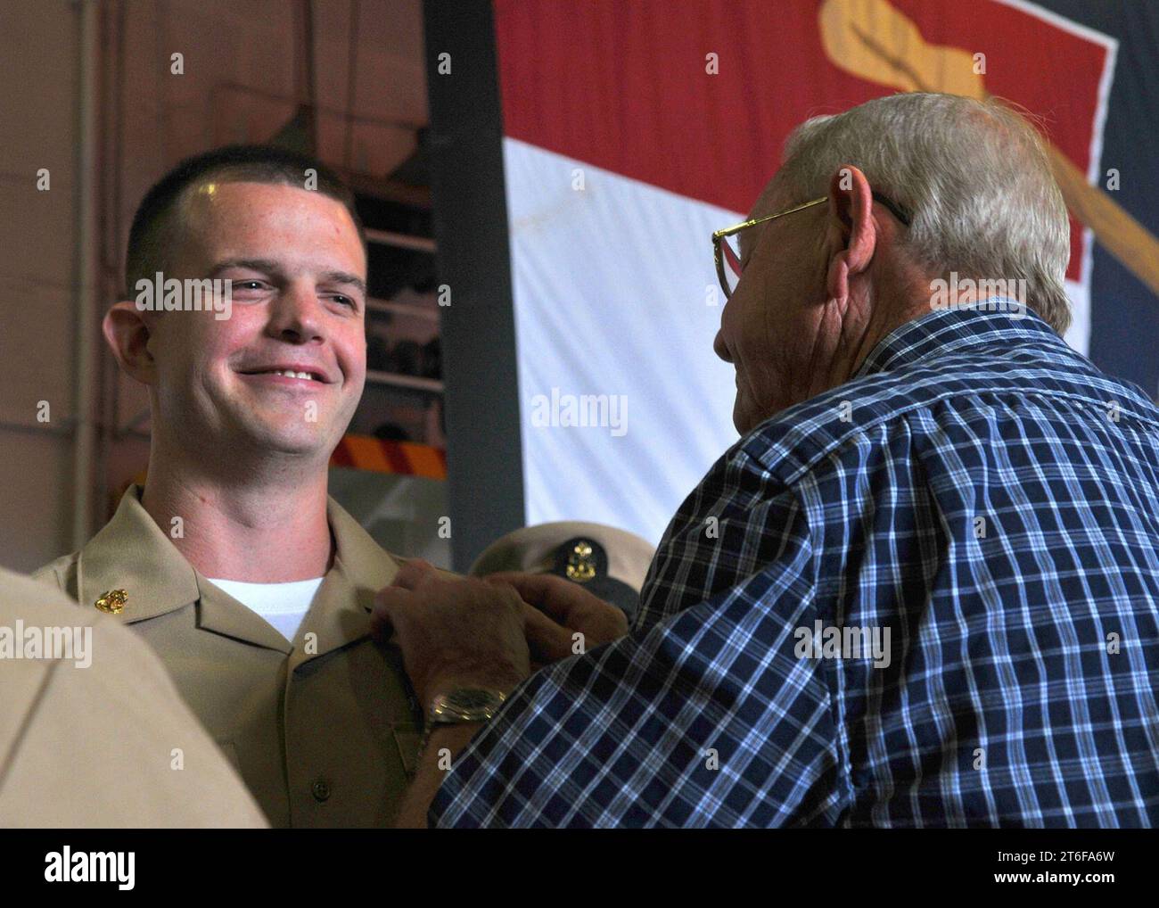 USS Ronald Reagan Chief Petty Officer pinning ceremony 110916 Stock ...