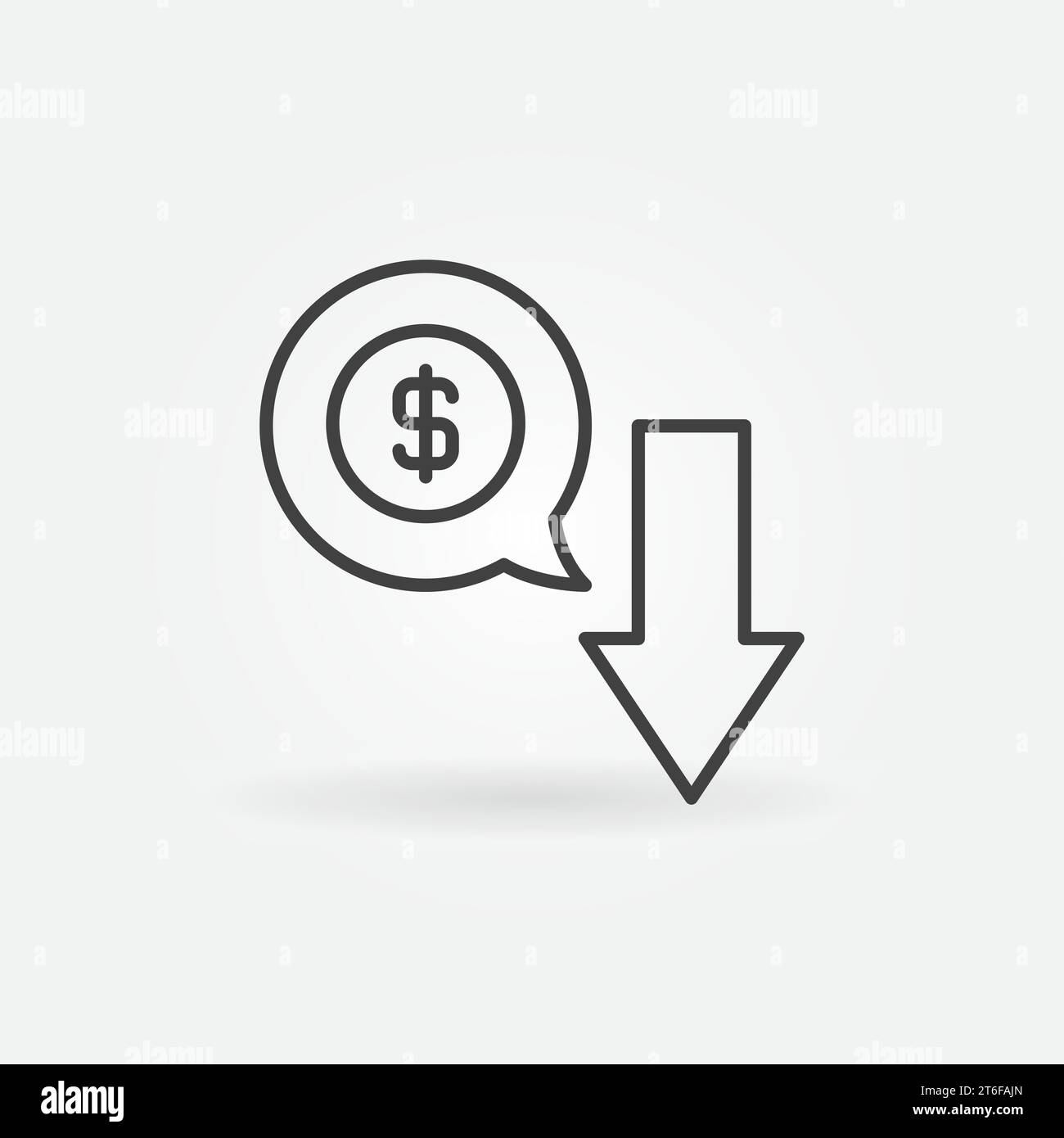 Decrease in payment Stock Vector Images - Alamy